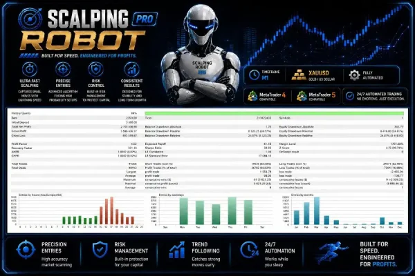 Scalping Robot Pro MT5 - FXProEA - Professional Gold Scalping Expert ...